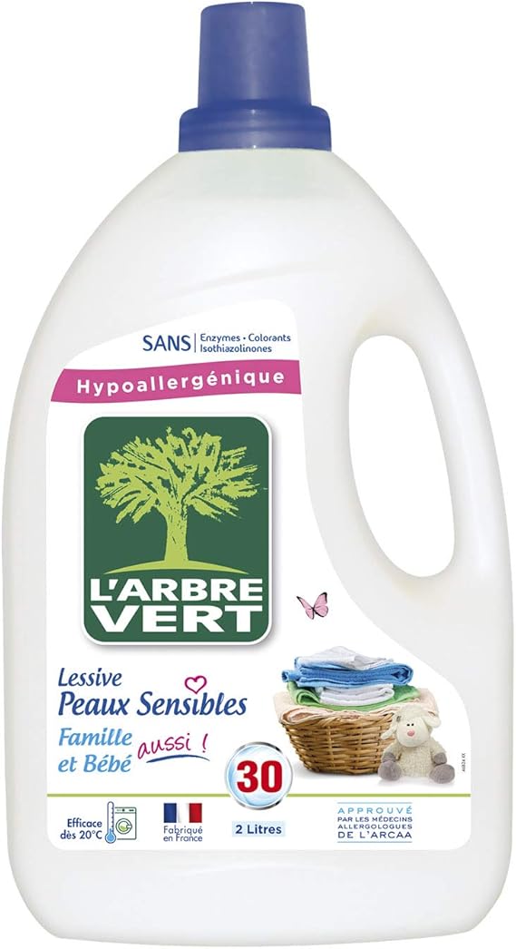 L'arbre vert Lessive Liquide pour Peau Sensible/Famille ...