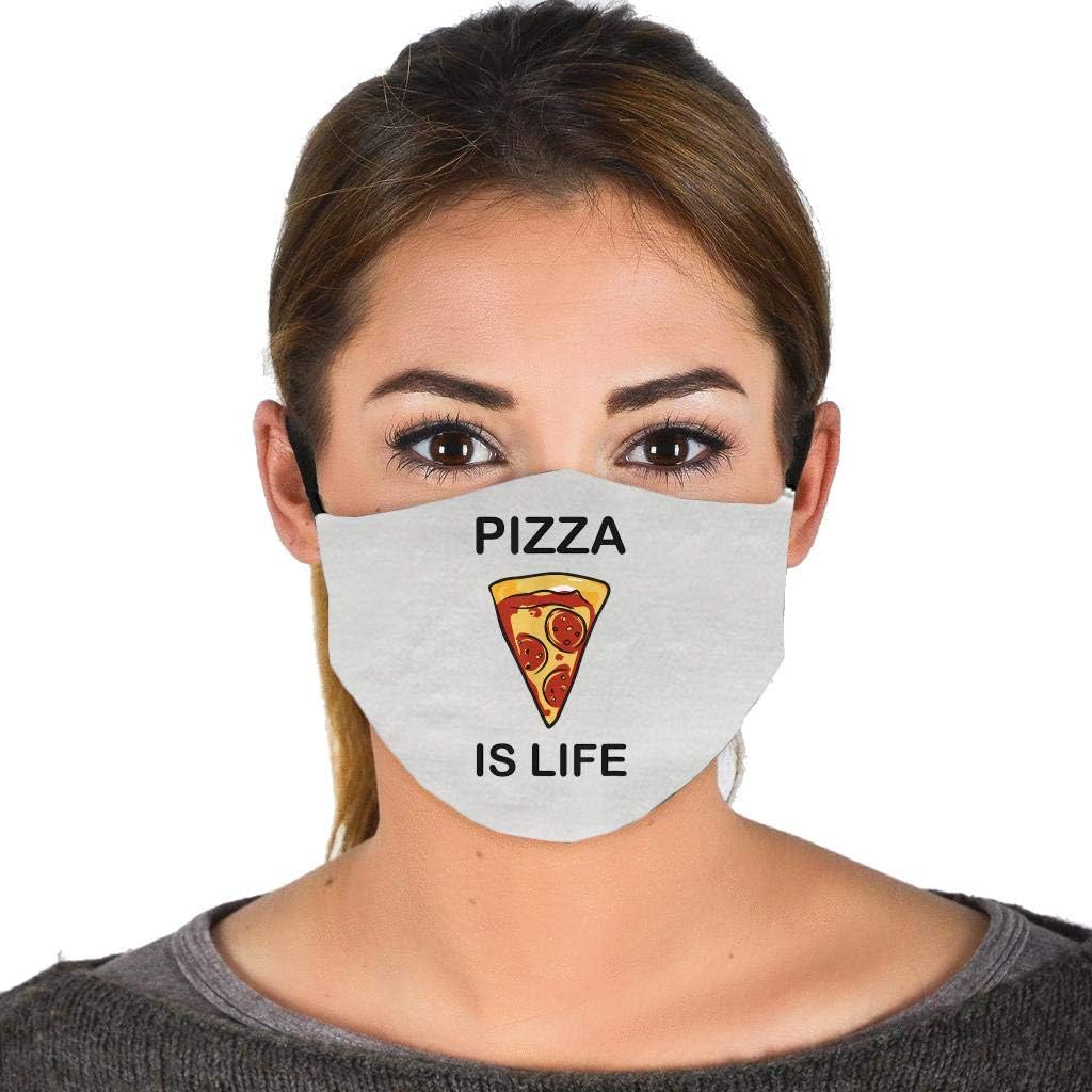 Pizza is Life for Pizza Lovers Face Mask Balaclavas Black at Amazon Men ...
