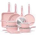 Amazon.com: JEETEE Pink Pots and Pans Set Nonstick 23pcs, Healthy ...