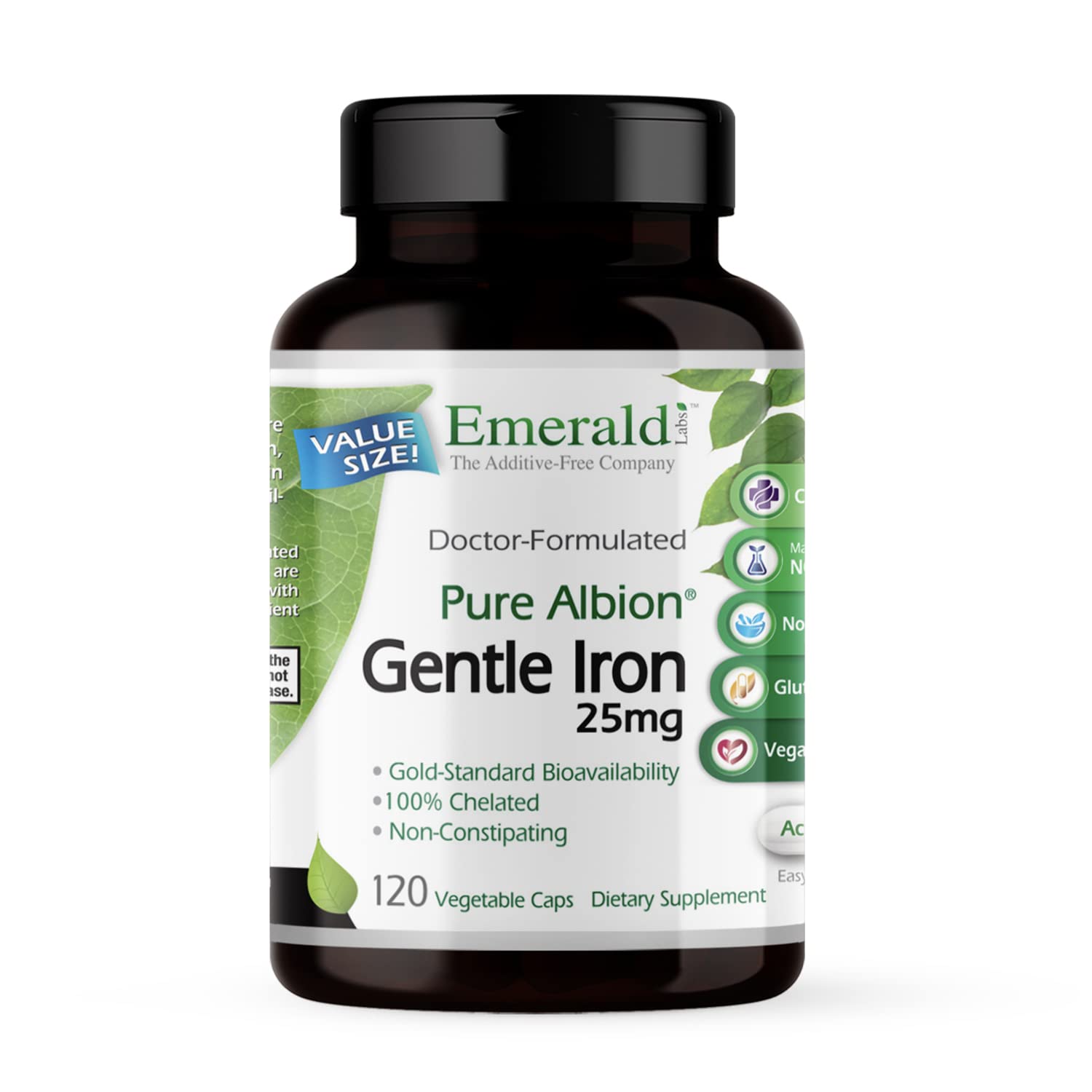 Mua Emerald Labs Gentle Iron 25mg - Ferrous Bisglycinate Chelate ...