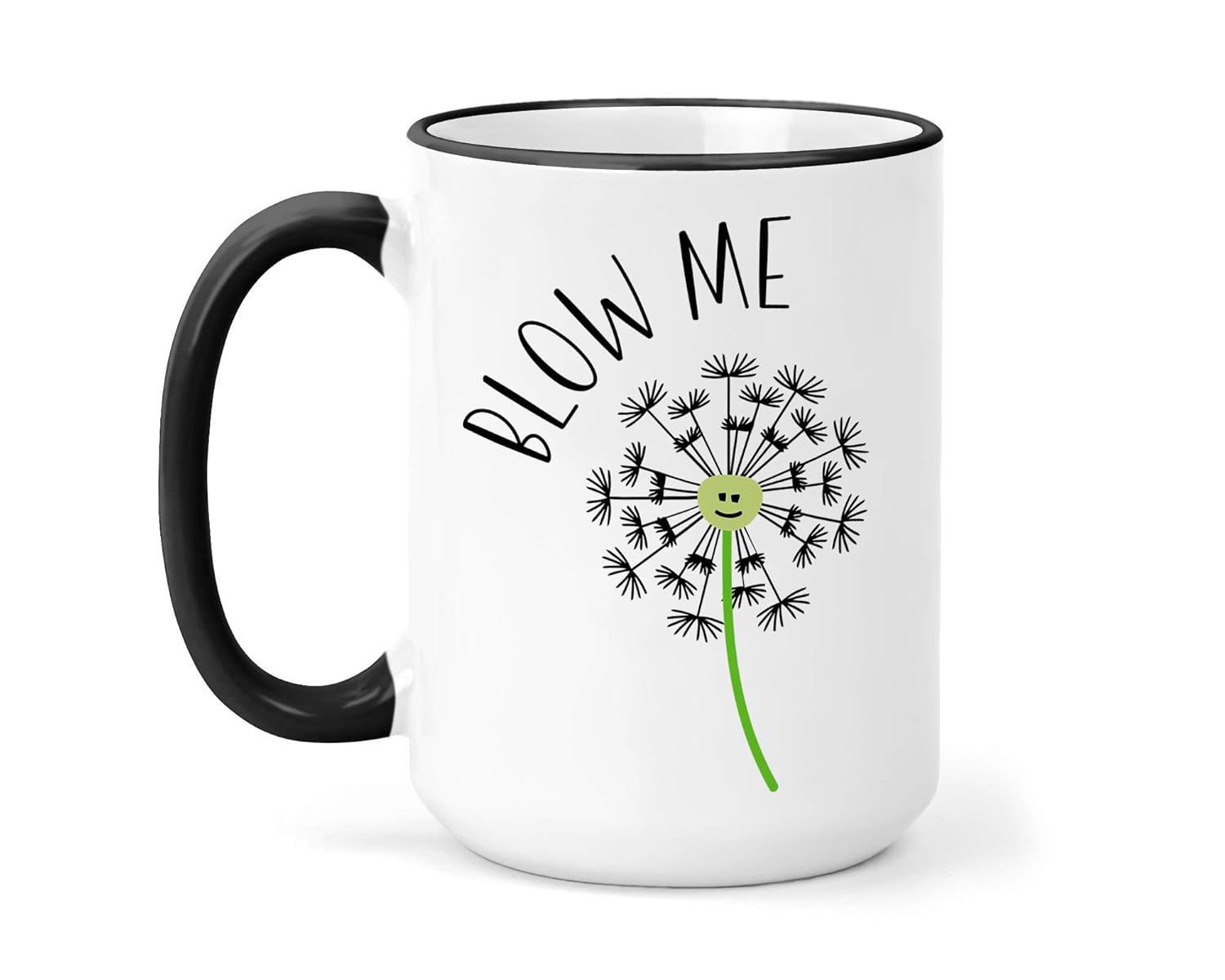 Amazon.com: Blow Me Dandelion Mug- 15oz Ceramic Coffee Cup: Handmade