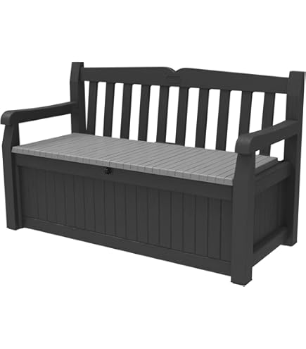 Rubbermaid Bench Storage Container PEAK HOME FURNISHINGS Outdoor
