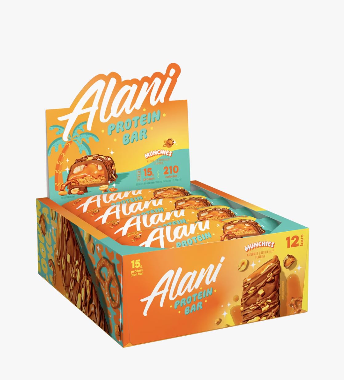 Alani Nu Protein MUNCHIES, High Protein Gluten-Free Bars, 18g Protein ...