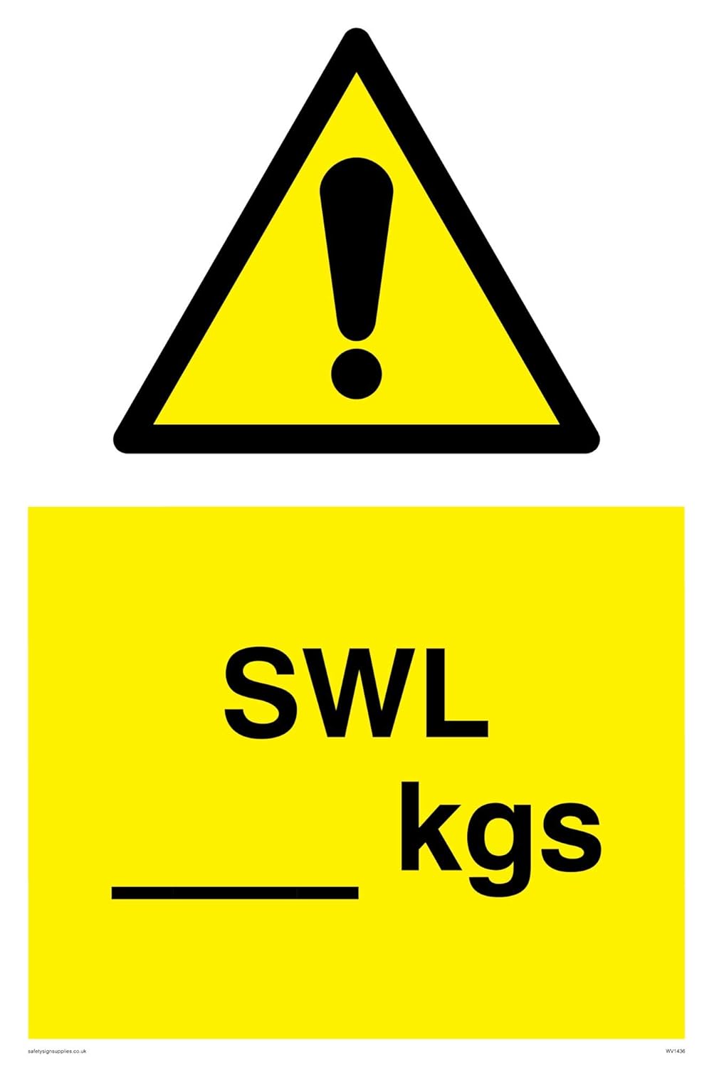 Safe Working Loads (Kgs) – BigaMart