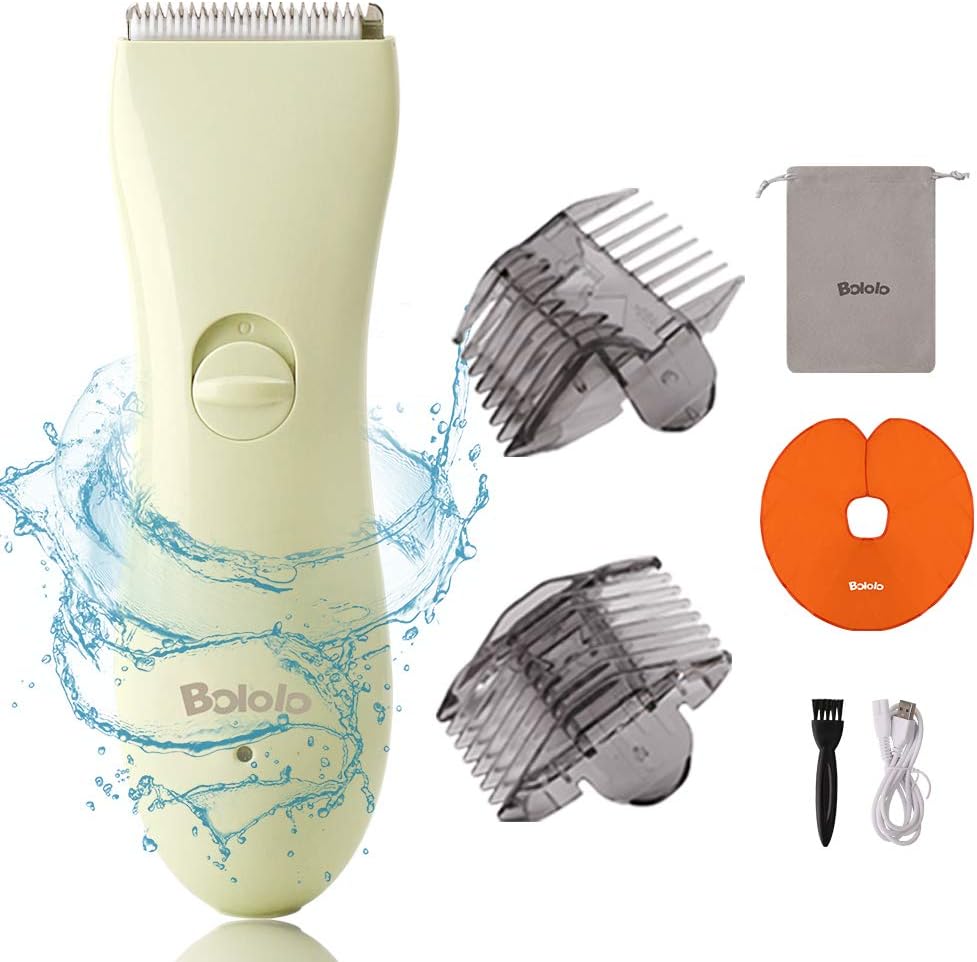Bololo Baby Hair Clippers - Quiet Kids Hair Trimmer, Cordless ...