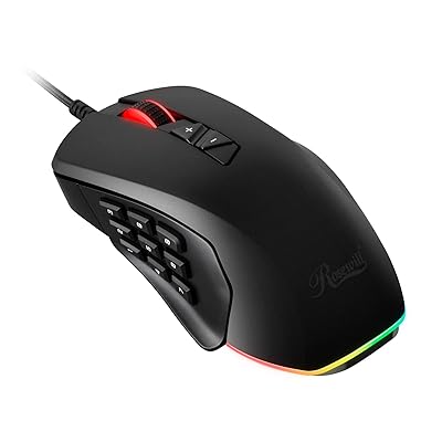 Buy Rosewill RGB Gaming Mouse with Side Buttons, Interchangeable Side ...
