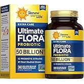 Amazon.com: Renew Your Life Ultimate Flora Probiotics 50 Billion CFU ...
