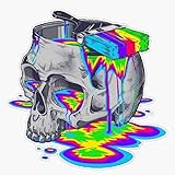 Amazon.com: EMC Graphics Trippy Red Smiley Face Vinyl Waterproof ...