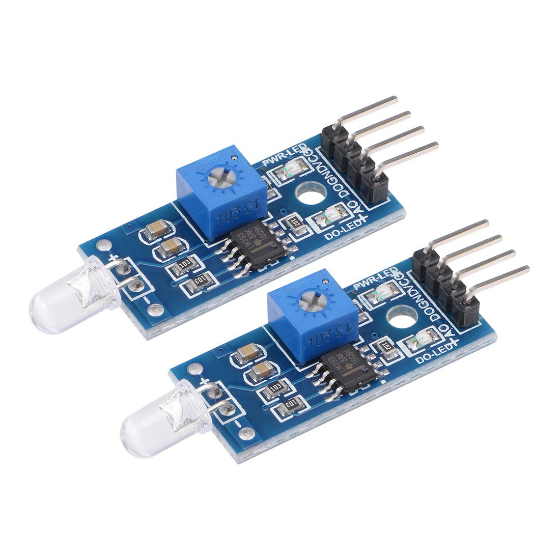 uxcell Photosensitive Diode Sensor Light Detection Photodiode Module ...