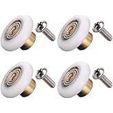 4 Sets Shower Door Rollers Runners Wheels Replacement Part Bathroom ...