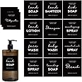 Amazon.com: 36 Pcs Hand Soap Labels Waterproof, v2croft Minimalist ...