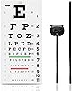 PECULA Snellen Eye Chart, Wall Chart, 22 in x 11 in, 20/20 Vision Test ...