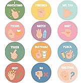 Amazon.com: JarThenaAMCS 12Pcs Boho Classroom Hand Signals Posters ...