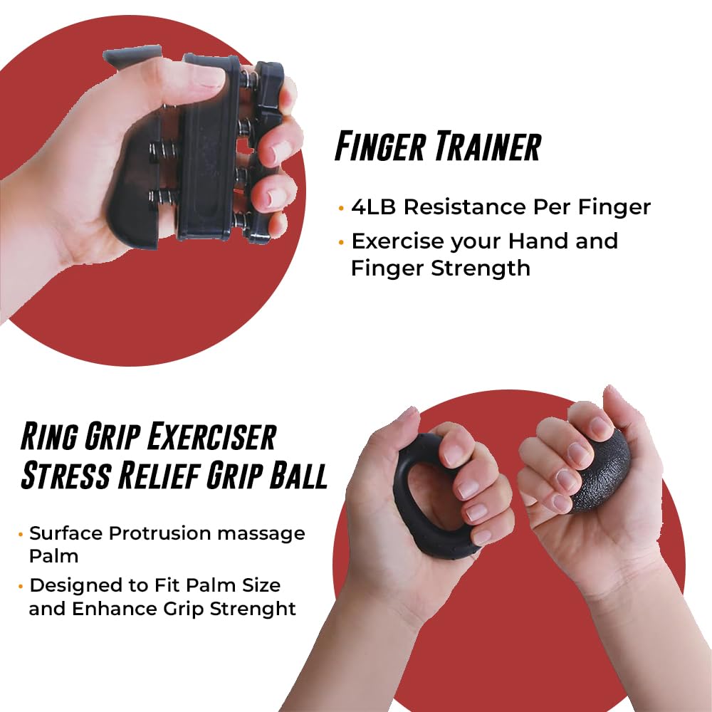 Mua Scooken Grip Strengthener Kit 5-Pack for Finger Workout - Gripster ...