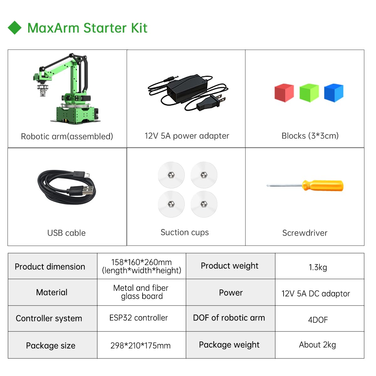 Mua Robotic Arm Kit Maxarm For Arduino Python Programming Esp32 Open 6335