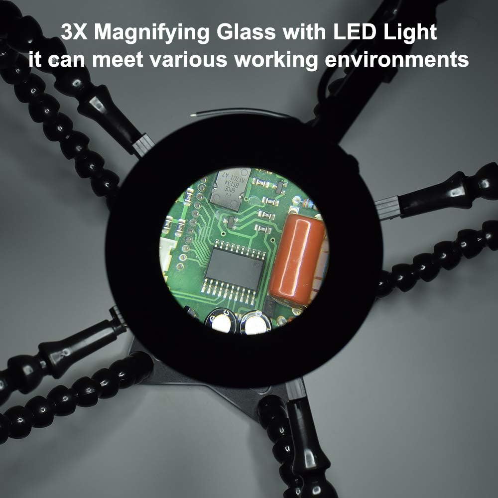 NEWACALOX Soldering Helping Hand Third Hands Tools Vise Table Clamp 5 ...