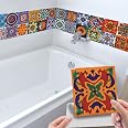 Amazon.com: 24PCS Tile Stickers 6 * 6 inches Peel and Stick Bohemian ...