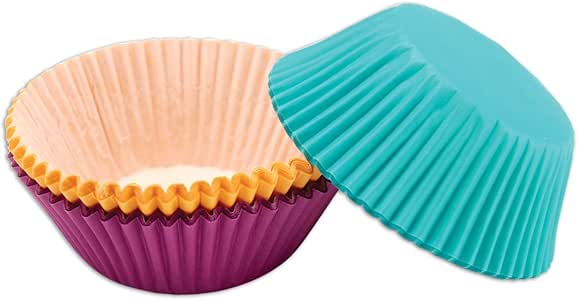 Amazon.com: Wilton Baking Cups, Jewel Assorted, 75 ct: Disposable ...