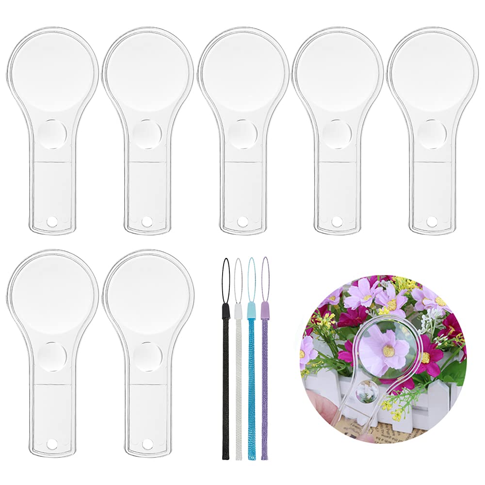 Mua 24 Pack Plastic Magnifier, Mini Magnifying Glass 5X and 15X ...