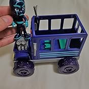Amazon.com: PJ Masks Vehicle & Figure - Night Ninja Bus, Blue: Toys & Games