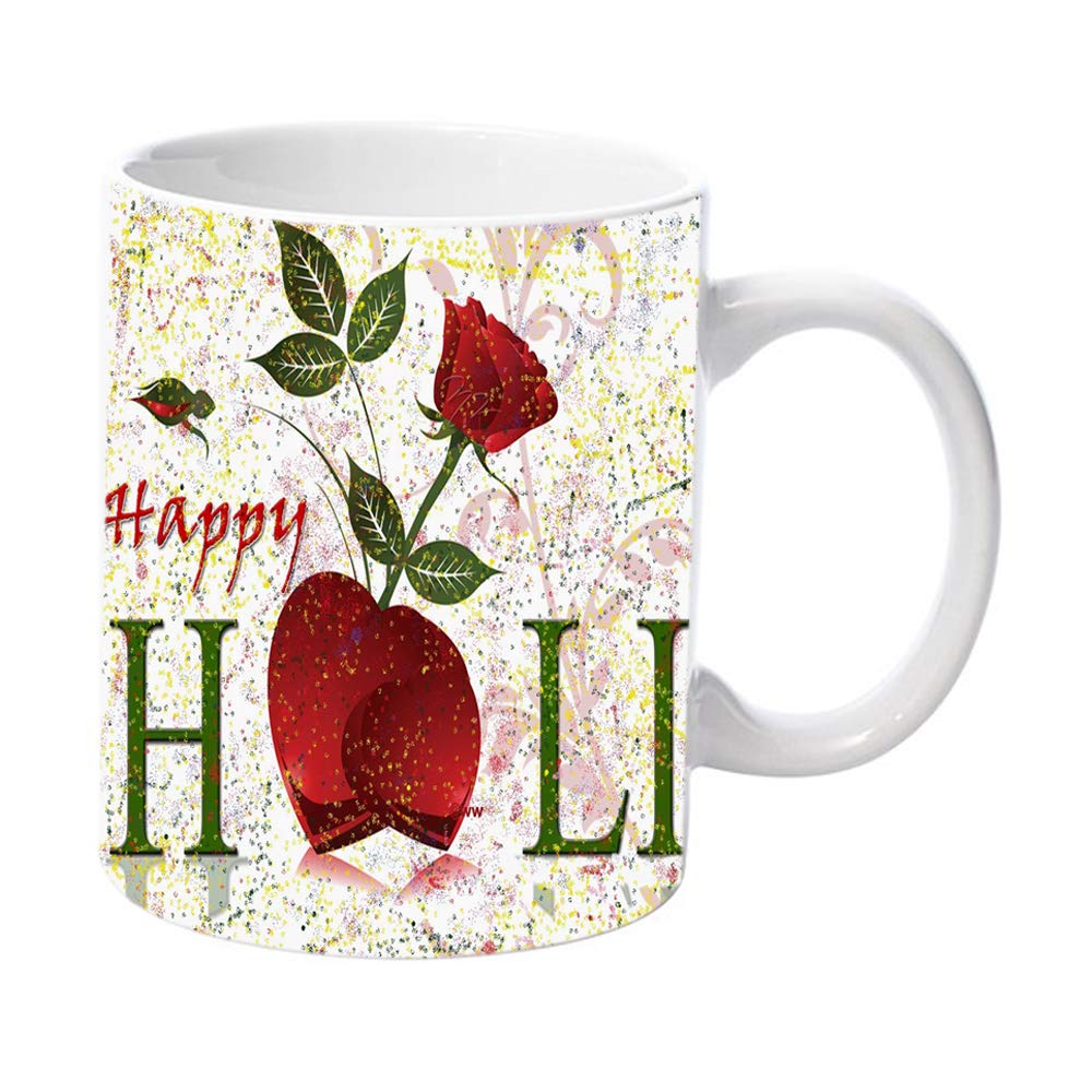 Buy MTM Happy Holi Printed Ceramic Coffee Mug Specially for Holi Gift ...