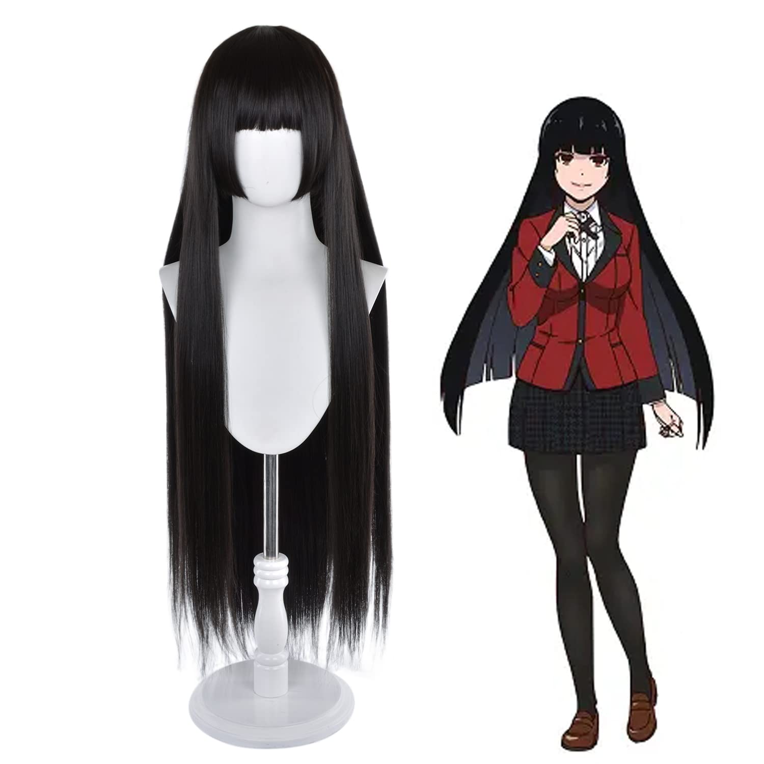 Mua Jabami Yumeko Cosplay Wig for Kakegurui Compulsive, Black Long ...