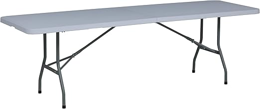 Tenco TG240 - Mesa Plegable Rectangular, 240 x 76 x 74 cm, color blanco granito: Amazon.es: Hogar