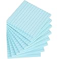 Amazon.com : Lined Sticky Notes 4x4 Inches, Light Blue Ruled Self-Stick ...