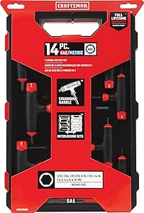 CRAFTSMAN Hex Key Set, 14-Key, T-Handle (CMHT26001) - - Amazon.com