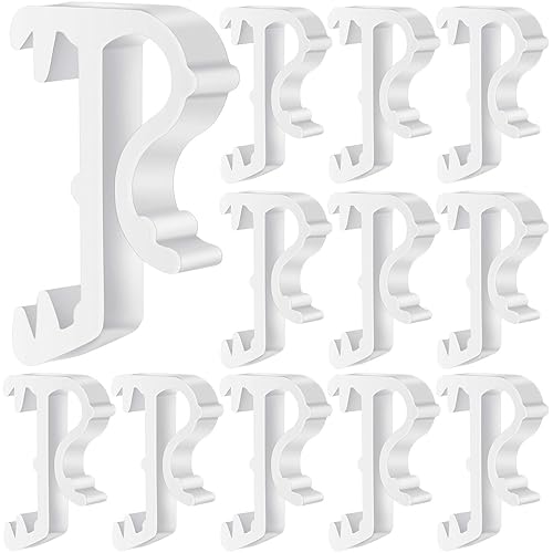 Jetec Blind Valance Window Blind Clips 1 Inch Hidden White Plastic ...
