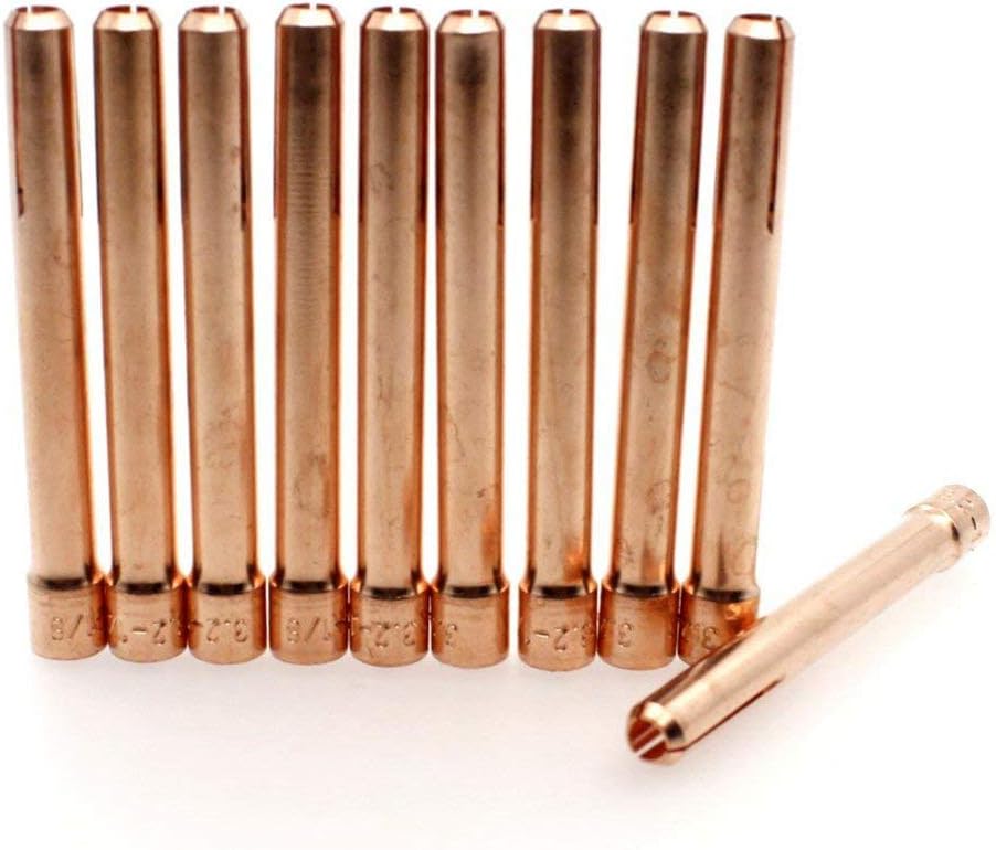 10 x Spannhülse 3,2 mm - 10N25 WIG/TIG 17/18/26: Amazon.de: Baumarkt