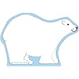 Amazon.com : SHAPES ETC. 50 sheets Polar Bear Winter Notepad 5" x 7 ...
