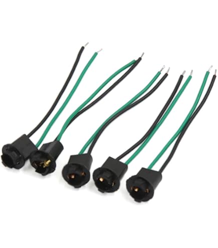 Pegamento T7000 10 X Connectors Socket Bulb Light Harness PigTail T10 ...
