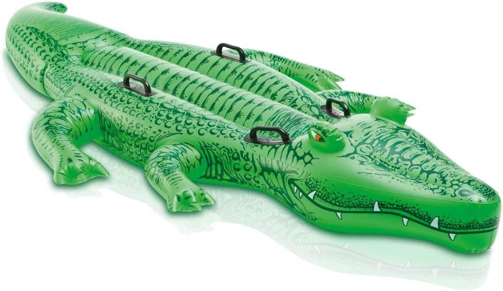 Intex Childrens Large Inflatable Ride On Alligator #58562: Amazon.co.uk ...