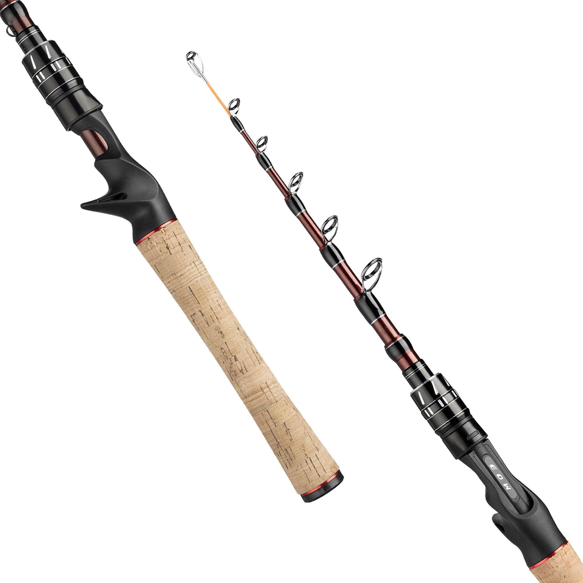EOW XPEDITE Portable Telescopic Fishing Rods, Spinning & Casting, 24T ...