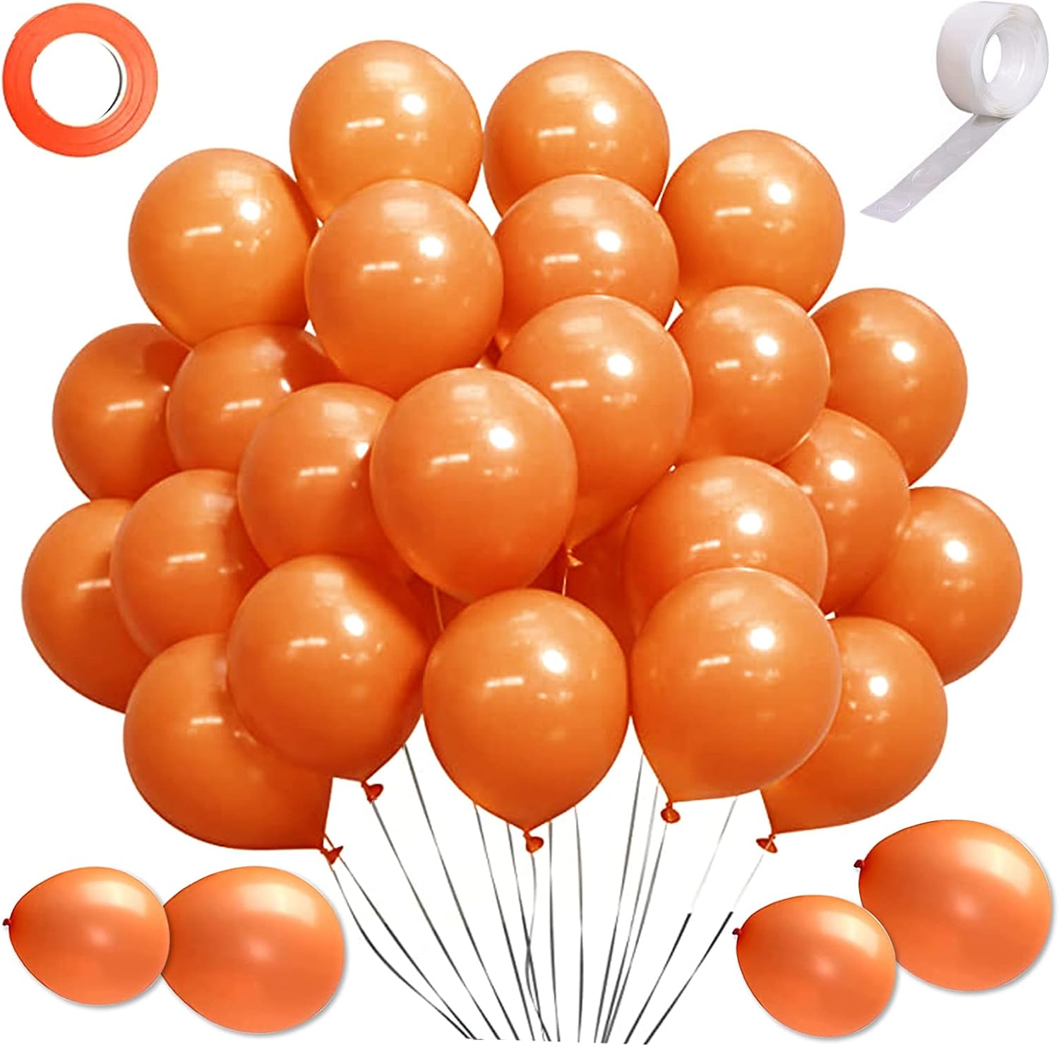 12 inch Orange Latex Balloons Helium Balloons Balloons Birthday Party ...