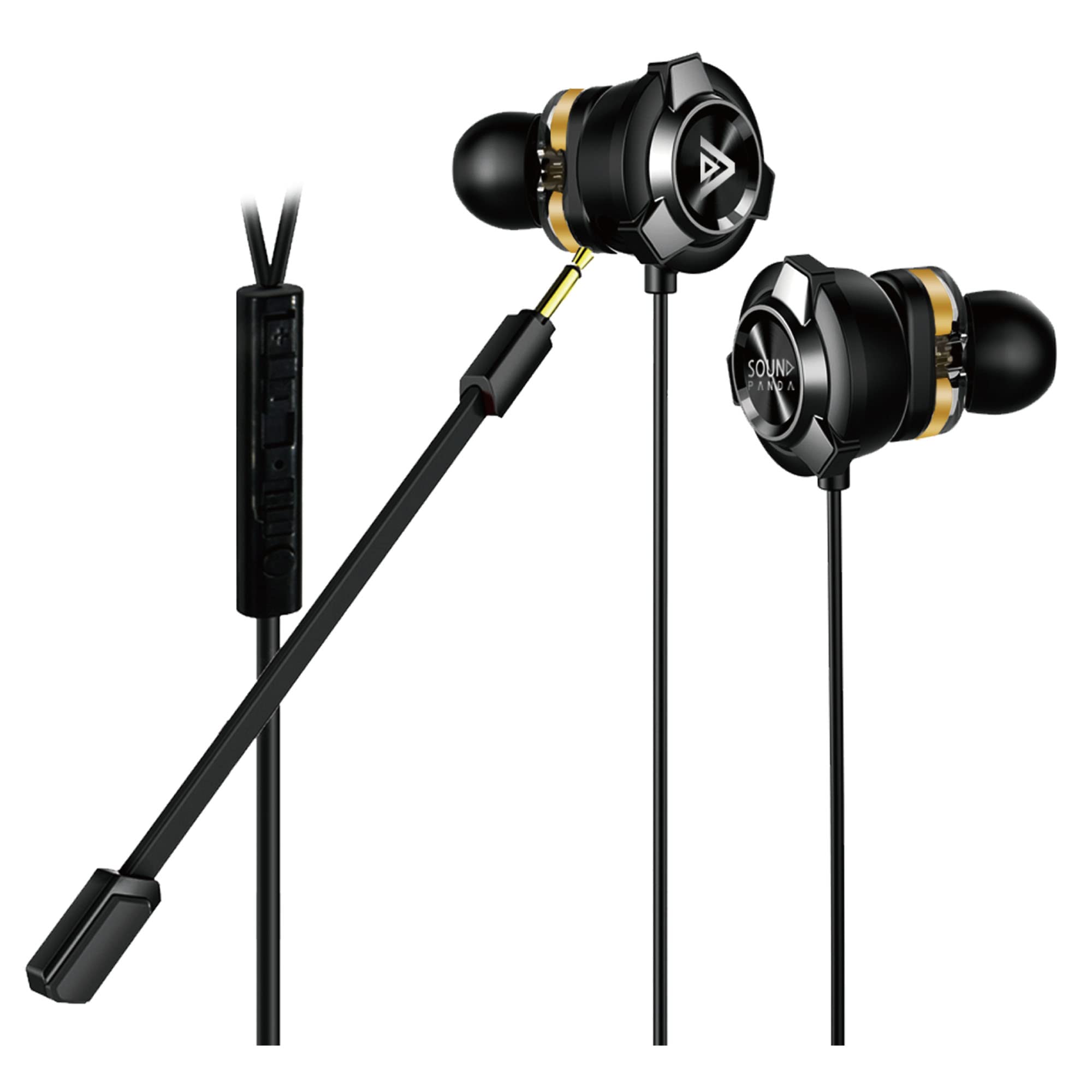 SOUND PANDA SPE-G9 Gaming Earbuds with Dual Microphone with Dual ...