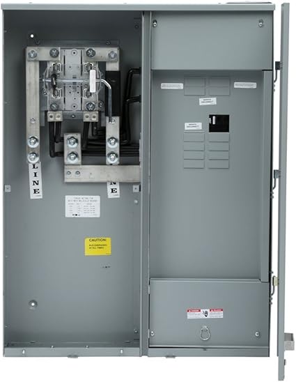 Siemens MC0816B1400SDL Meter-Load Center Combination, 8 Space, 16 ...