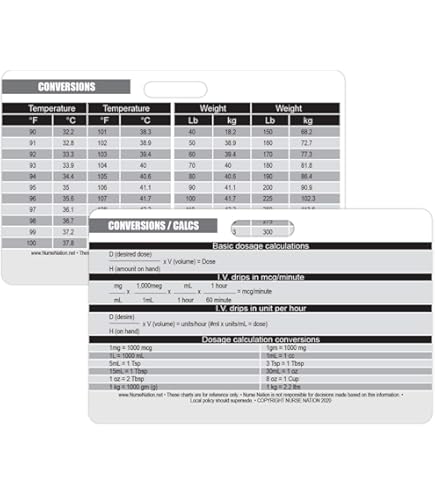 Temperature Conversion Chart For Nurses 10 Best Temperature Conversion