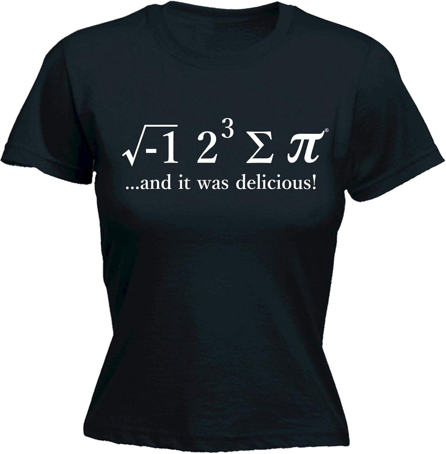 123t Women's Ate Pi Math Equation - Fitted T-Shirt: Amazon.co.uk: Clothing