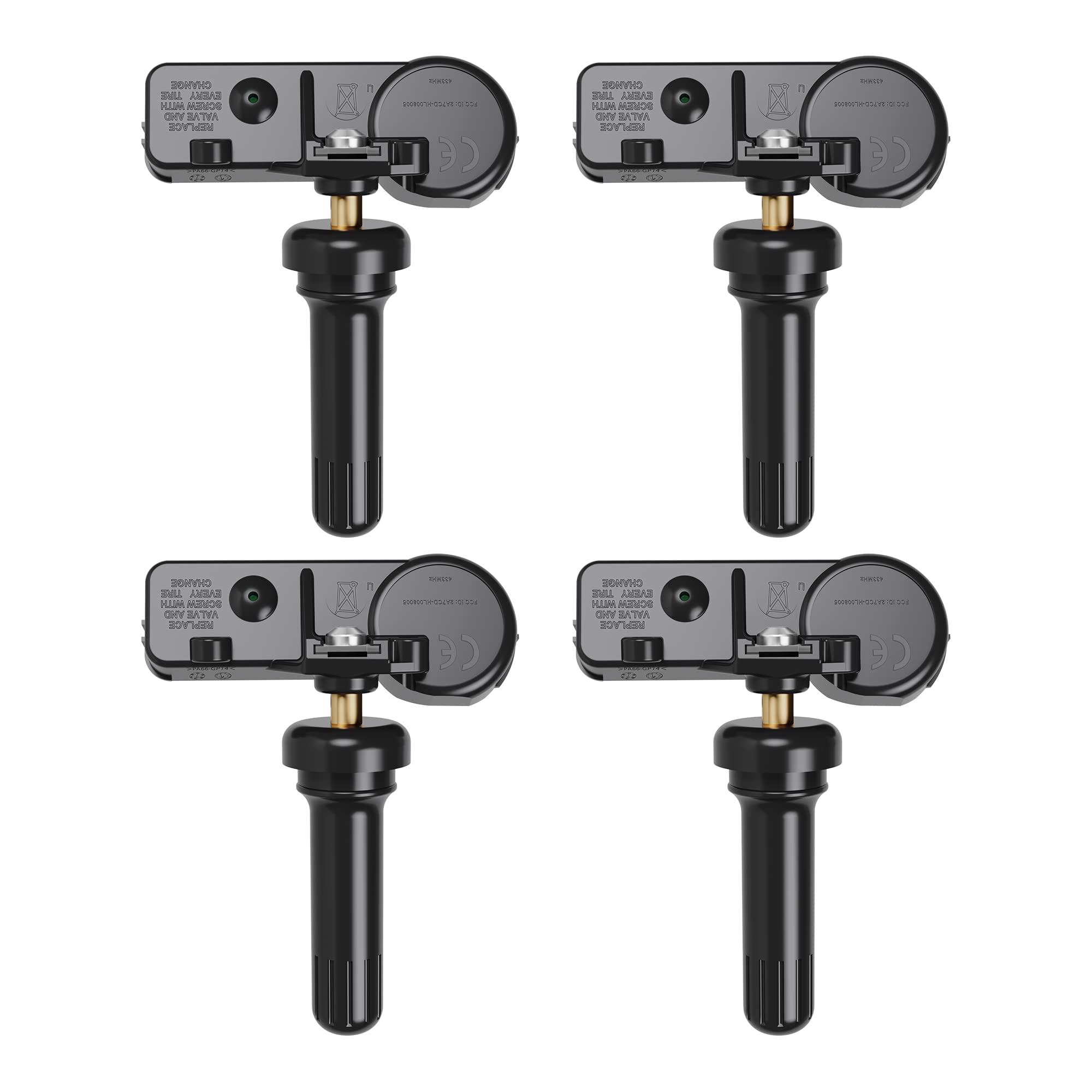 TPMS Sensor Dodge,4 Pack 433MHz Tire Pressure Monitoring System Sensor ...