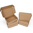 Amazon.com: PHAREGE 7x5x2 inch Shipping Boxes 6 Pack Brown, Tab Lock ...
