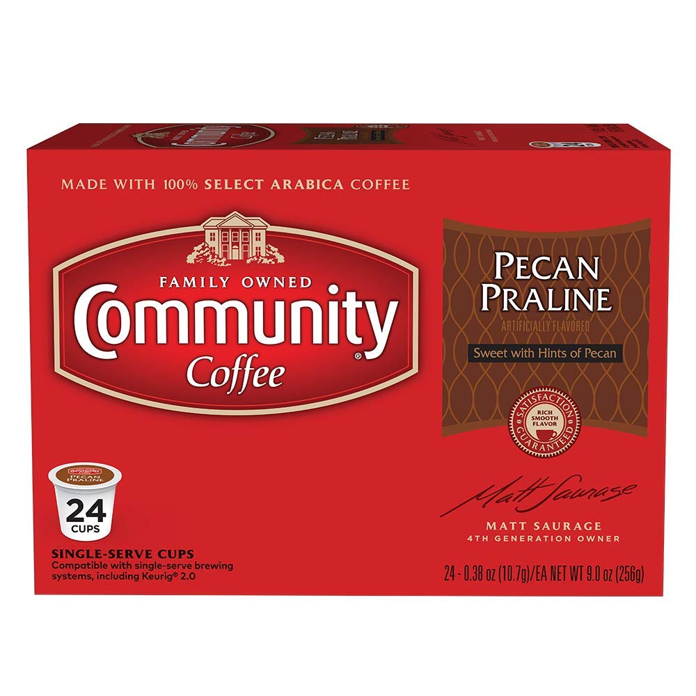 Amazon.com : Community Coffee Medium Dark Roast Single Serve box, New ...