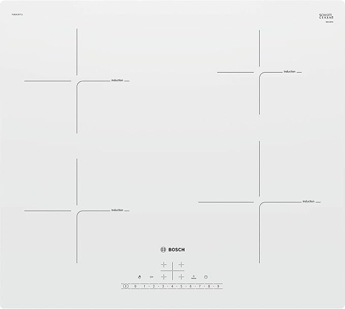 Bosch 4 Series PUE612FF1J Built-in Glass and Ceramic Induction Hob ...