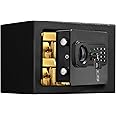 Fireproof Small Safe Box for Money, 0.23 Cu ft Mini Fireproof Safe with ...