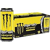 Amazon.com : 16 Pack - Monster Rehab - Tea + Lemonade + Energy - 15.5oz ...