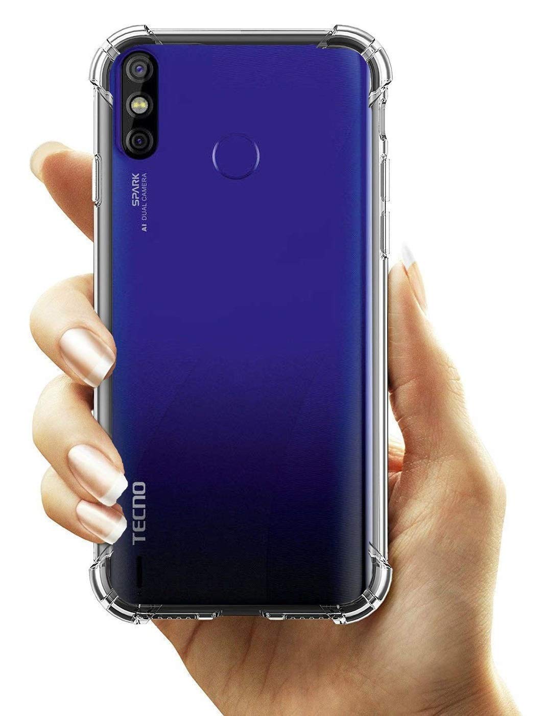 Ankirant Back Cover For Tecno Spark 4 Air Silicone: Amazon.in: Electronics