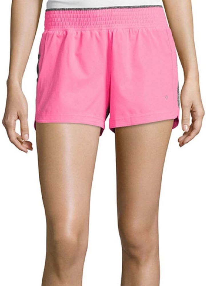 Xersion Quick-Dri Woven Knit Back Shorts Size L Sizzling Pink at Amazon ...