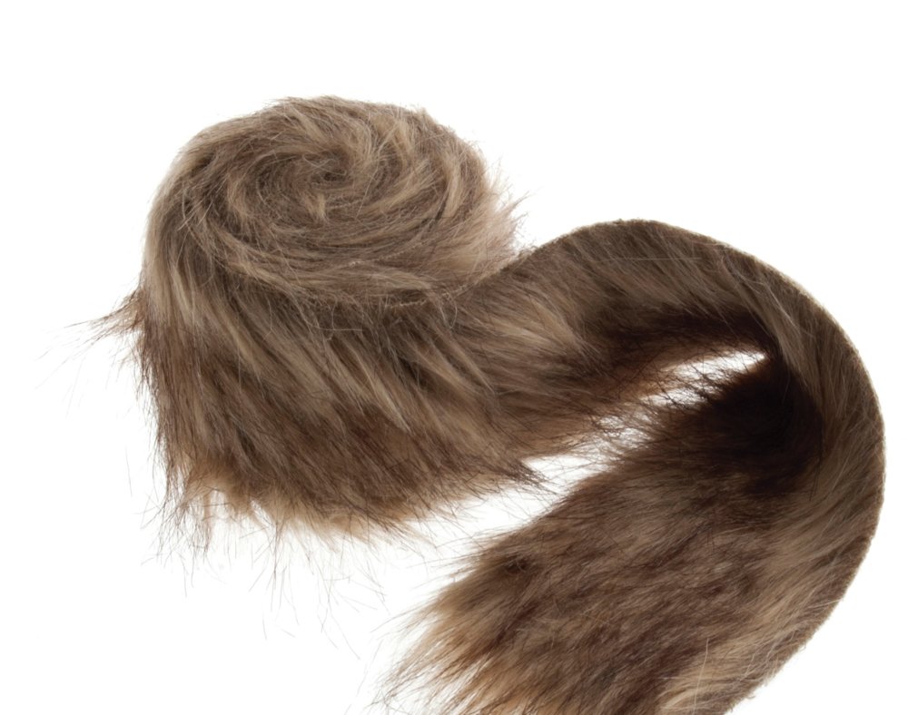 Luxury Faux Fur Trim: 2m x 80mm: Brown: Amazon.co.uk: Kitchen & Home