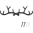 Amazon.com: Notakia Vintage Cast Deer Antlers Wall Hooks- Decorative ...